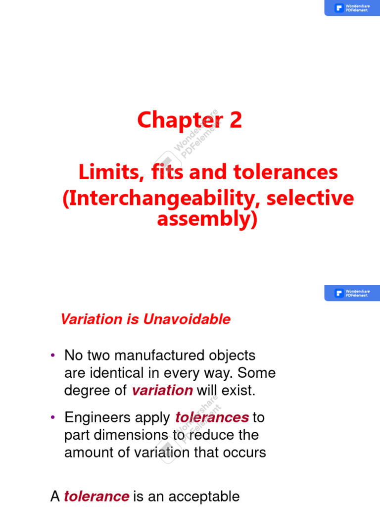 2 Limit, Fit, Tolerance | Download Free PDF | Engineering Tolerance | Metrology
