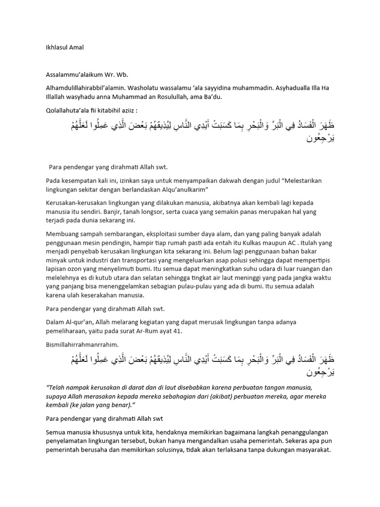 Ikhlasul Amal Dakwah - Done | PDF | Kesehatan Holistik | Sains & Matematika