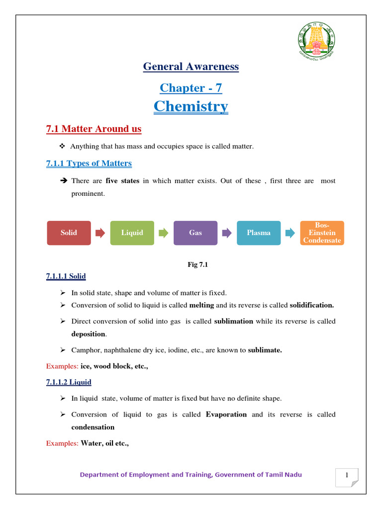 Chemistry 1st Chapter | PDF | Atomic Nucleus | Mixture