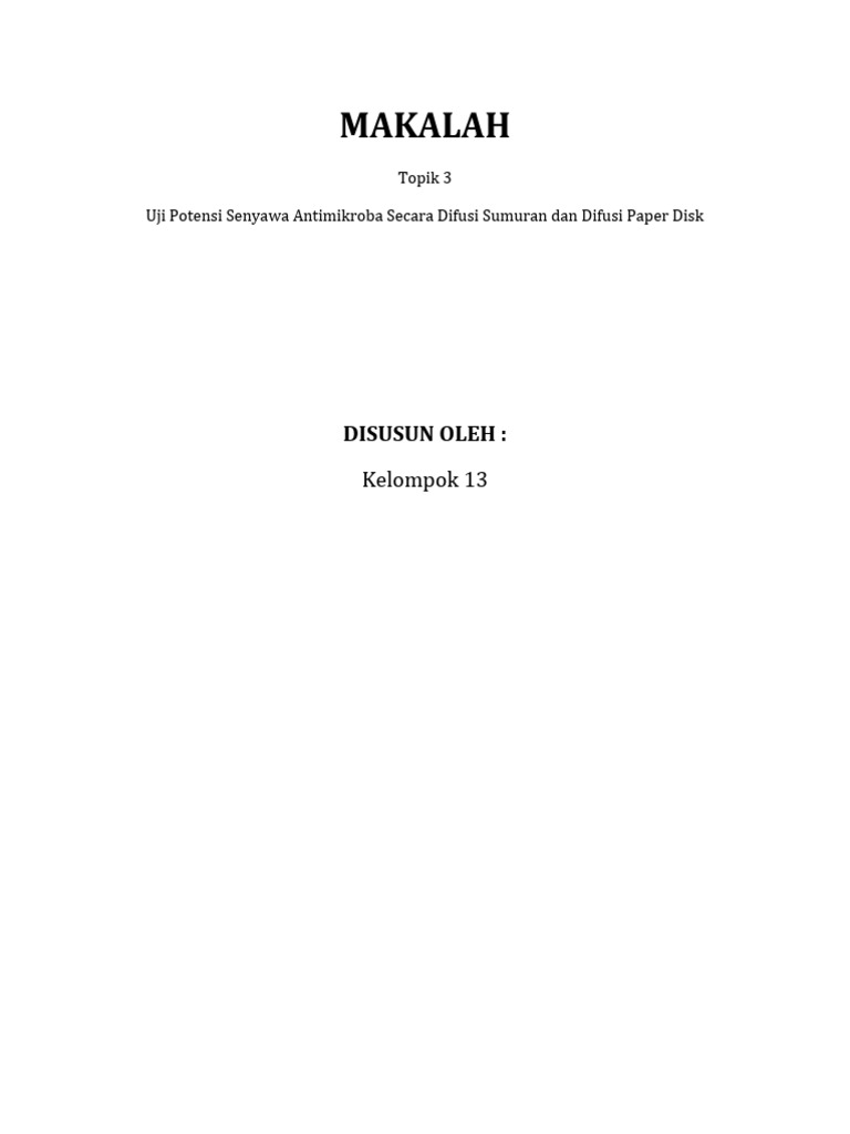 MAKALAH Mikrobiologi klp.13 | PDF | Kesehatan Holistik