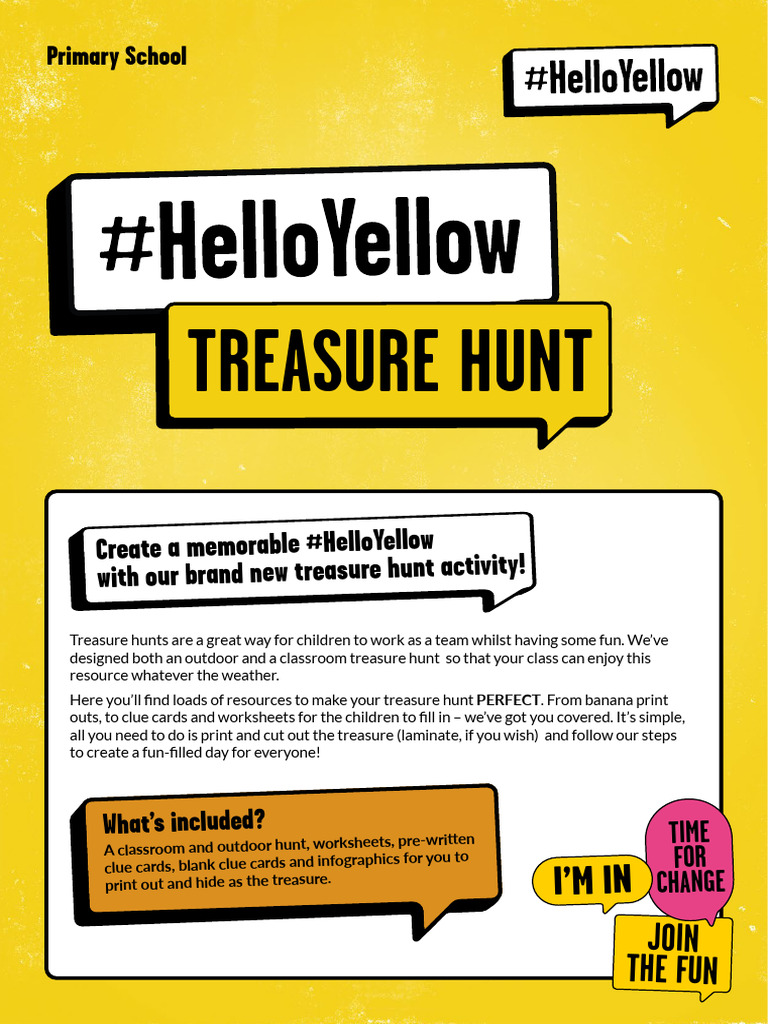 Hello Yellow Treasure Hunt | PDF