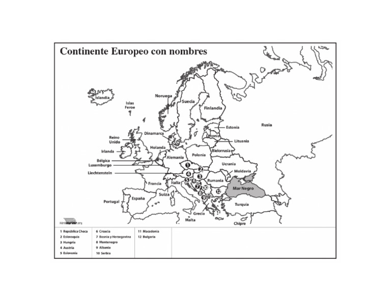 Mapa de Europa Byn | PDF
