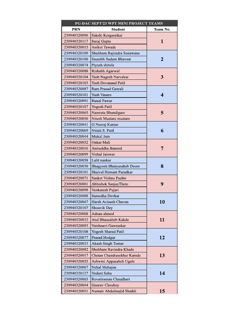 This Is The Project Team of Tcs 2023 | PDF