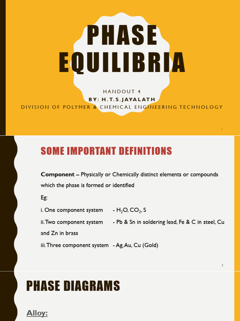 Phase Equilibria | PDF | Phase (Matter) | Phase Diagram