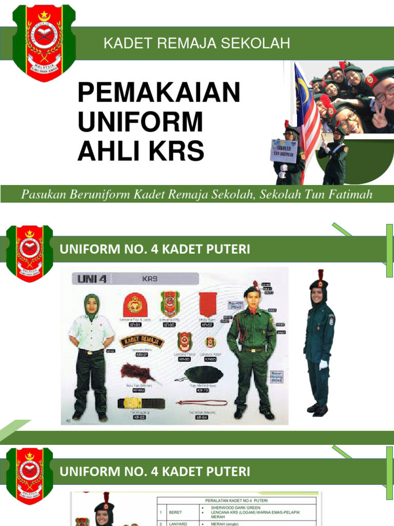 Slide Pemakaian Uniform KRS | PDF