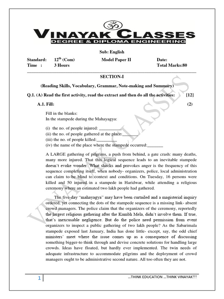 English Prelim Paper 2 | PDF | Nile | Microcomputers