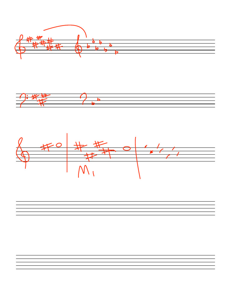 5 Very Large Music Staff | PDF