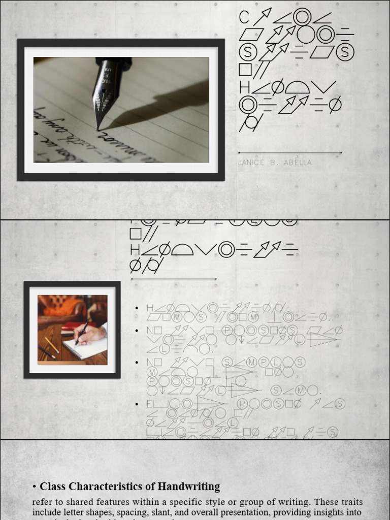 Characteristics of Handwriting Analysis | PDF
