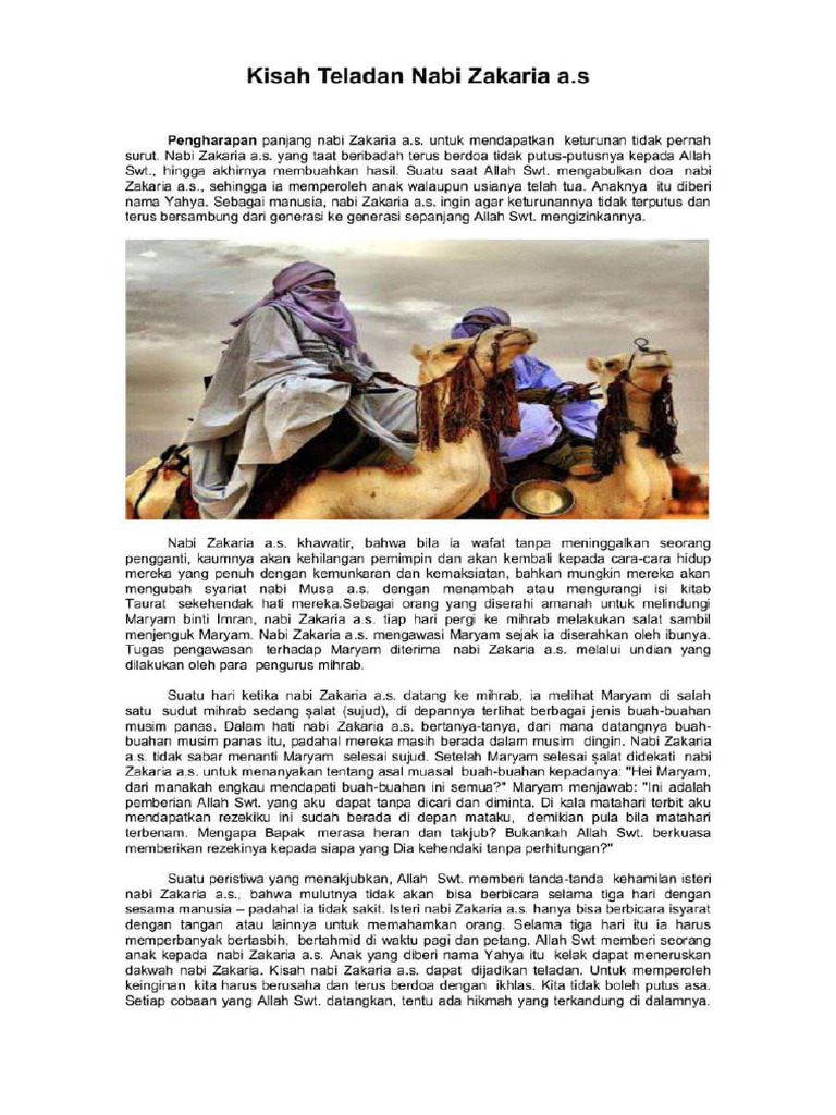 Nabi Zakaria | PDF