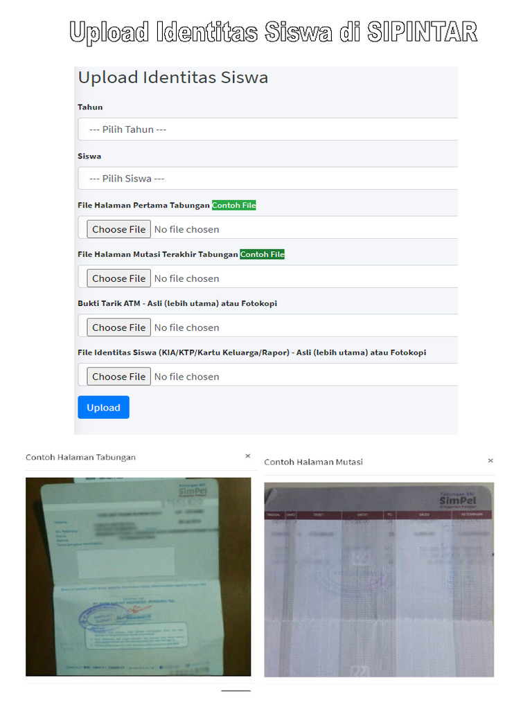 Upload Sipintar | PDF