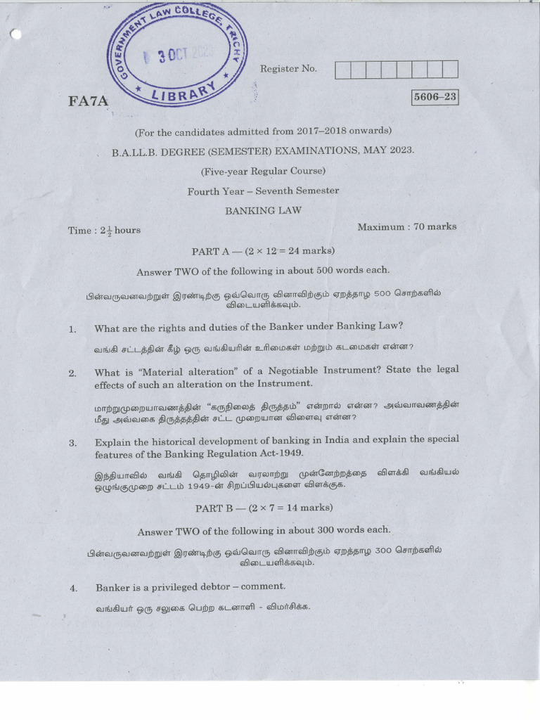 Seventh Sem | PDF | Business