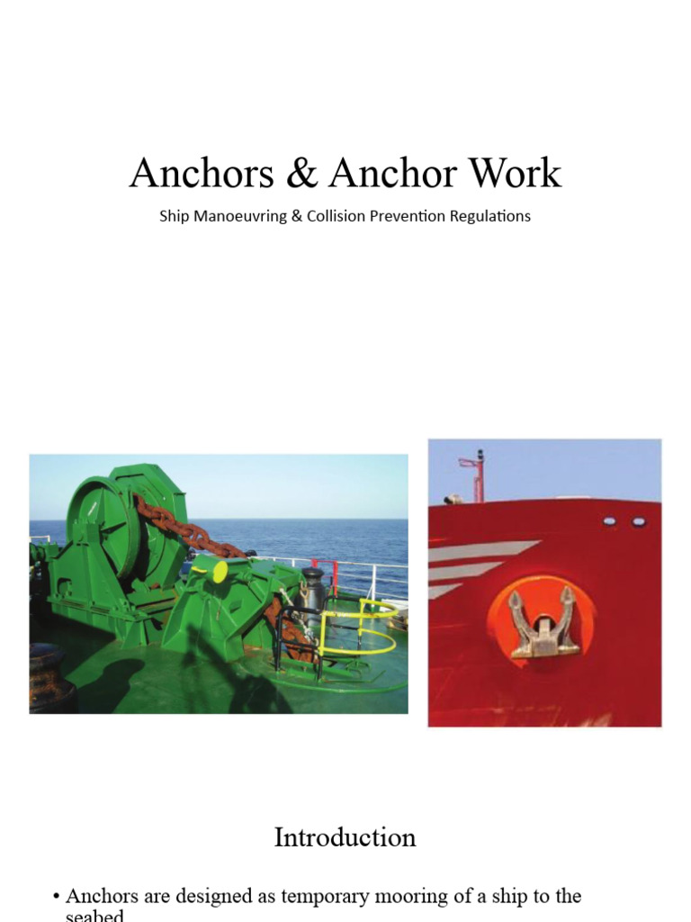 1 Anchors | PDF | Anchor | Watercraft
