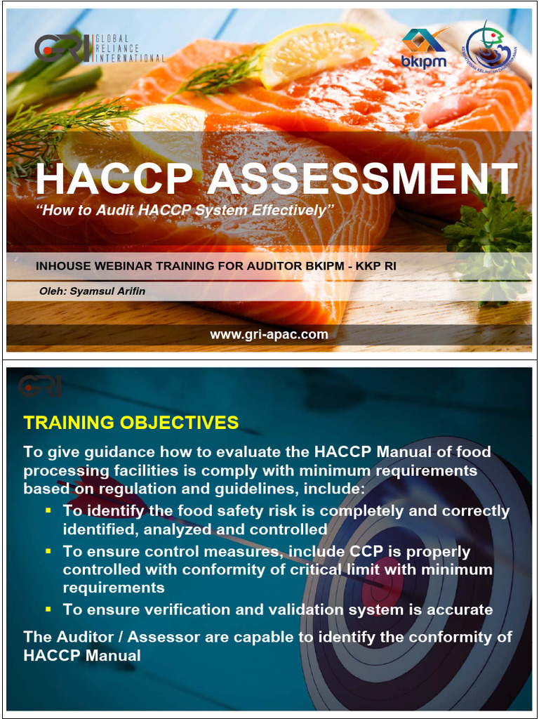 Day 2 - HACCP - Training For Auditor | PDF