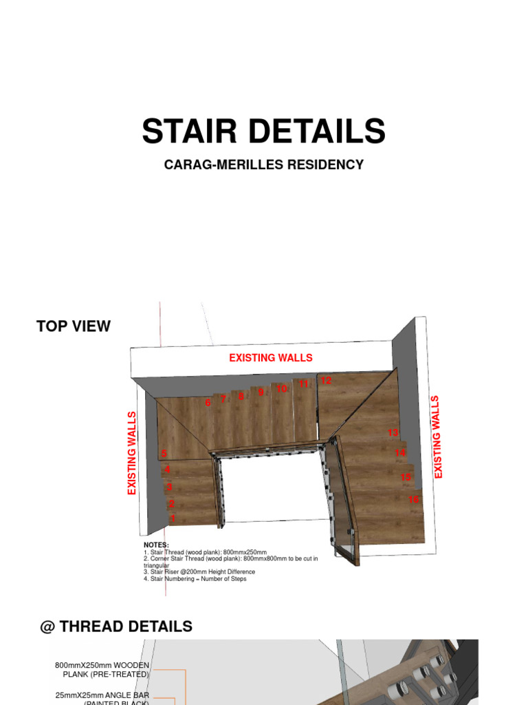 Stair Details | PDF | Stairs | Building Materials
