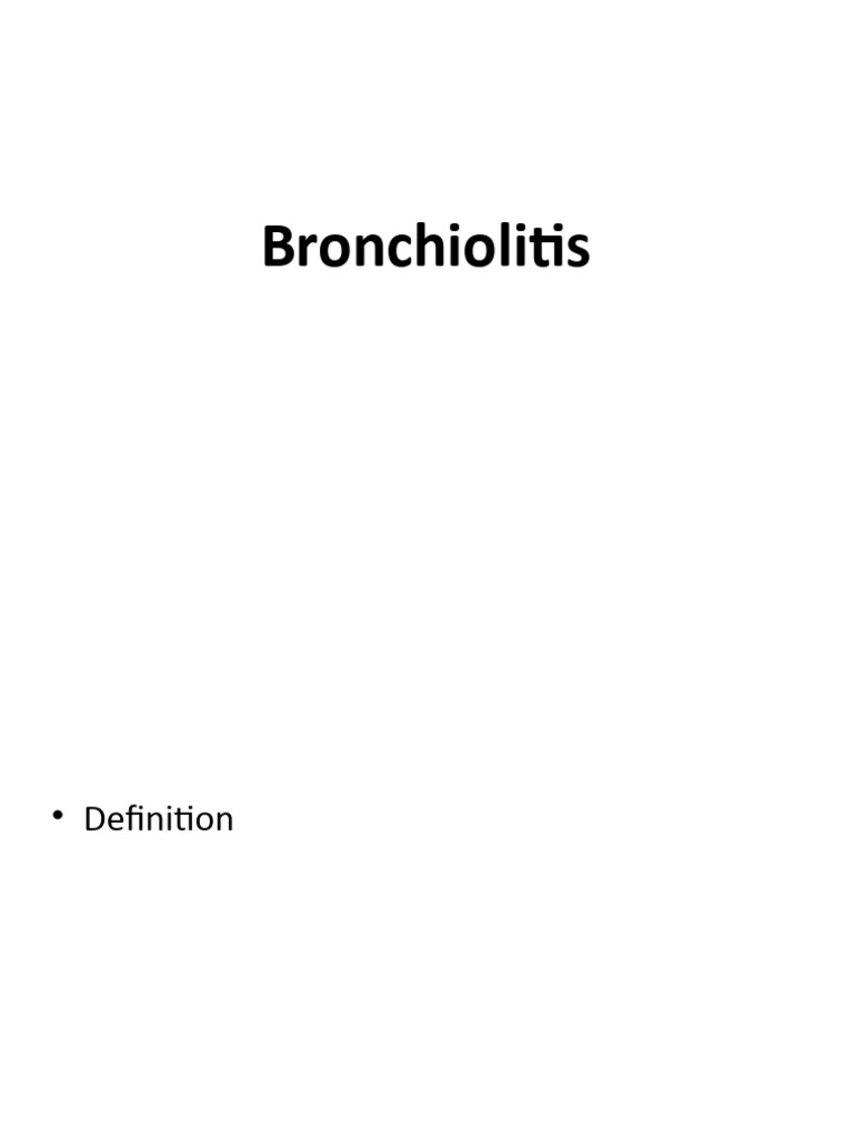 1 Bronchiolitis - Gpvts - Nov - 2017 | PDF | Pulmonology | Health Care