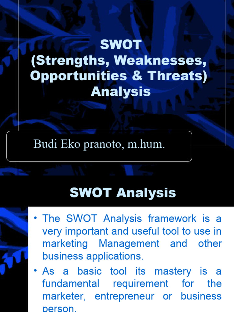 4. Swot Analysis | PDF | Swot Analysis | Economies