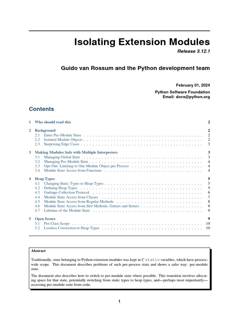 Howto Isolating Extensions | PDF | Class (Computer Programming) | Method (Computer Programming)