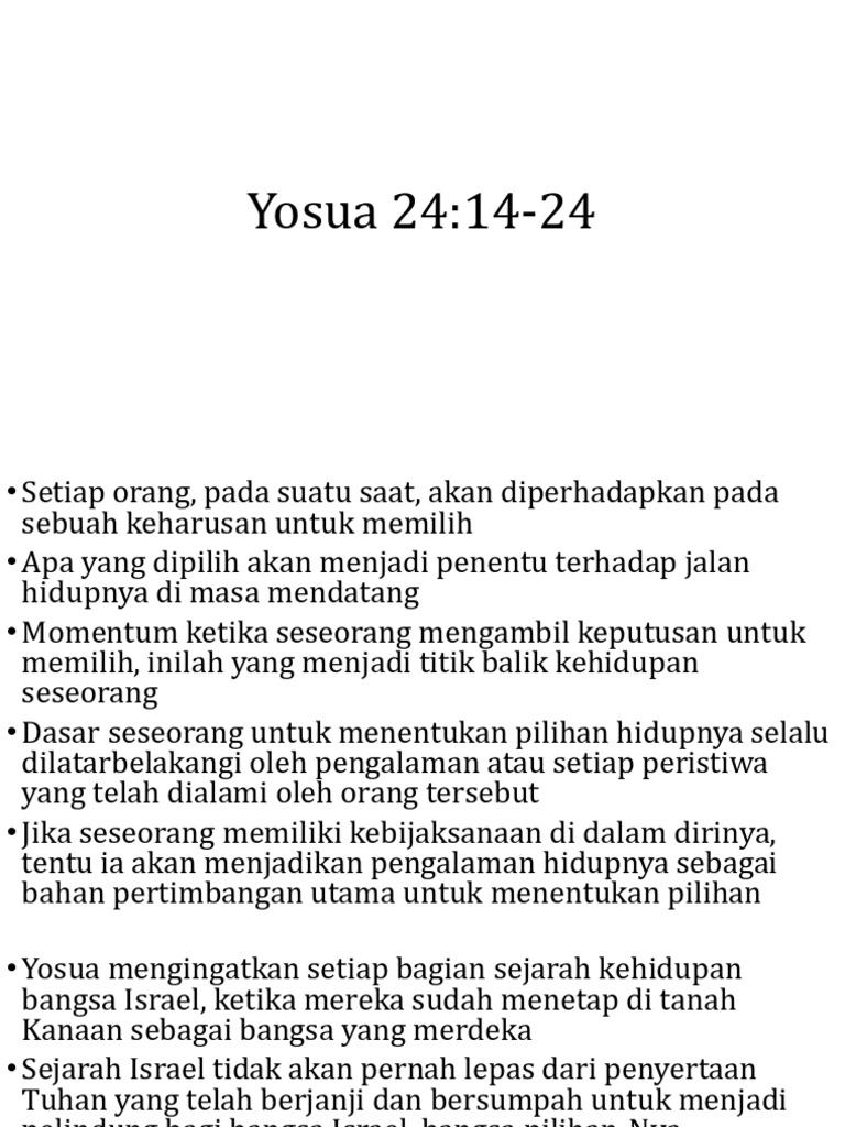 Yosua 24 | PDF