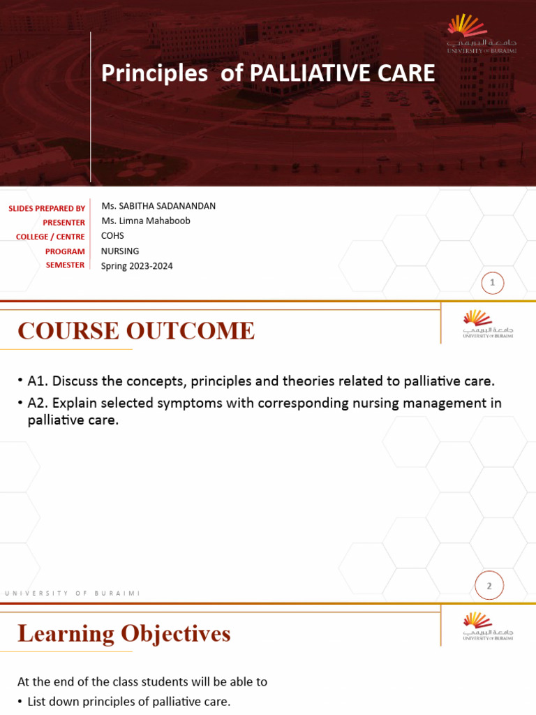 Week 3 - Principles of Palliative Care | PDF | Palliative Care ...