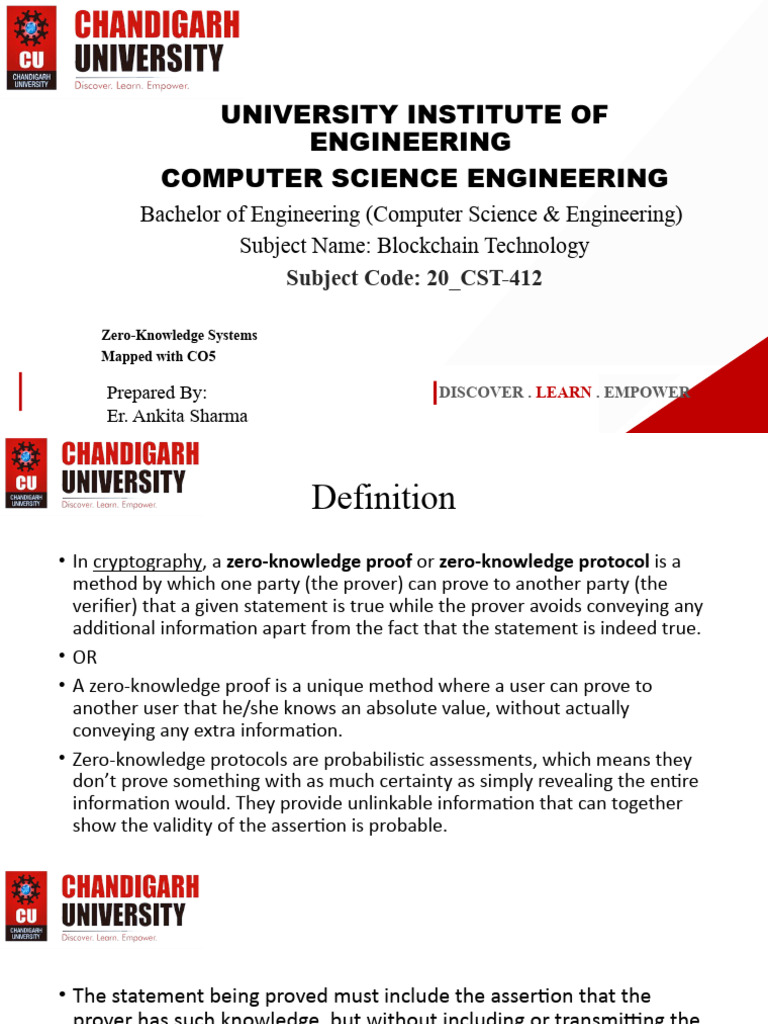 Lecture 3.1.6 - Zero Knowledge Systems | PDF | Security | Computer Security