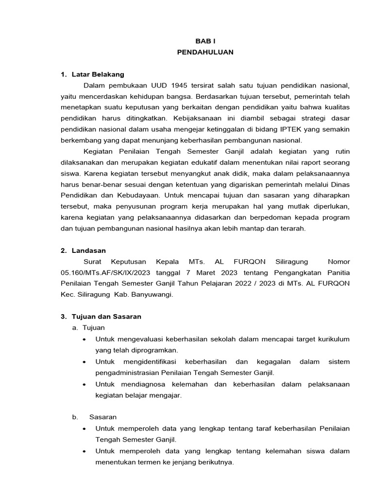 Proker Pts Ganjil 2020-2021 | PDF