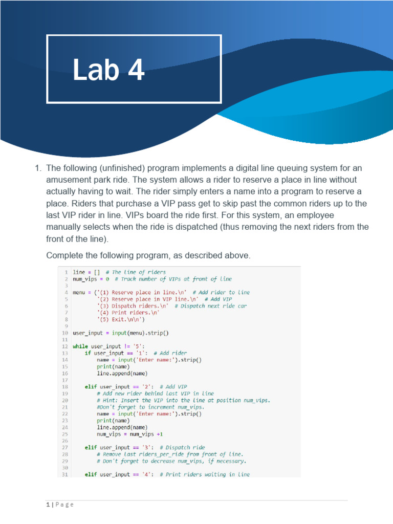 Lab 4 | PDF | Computers