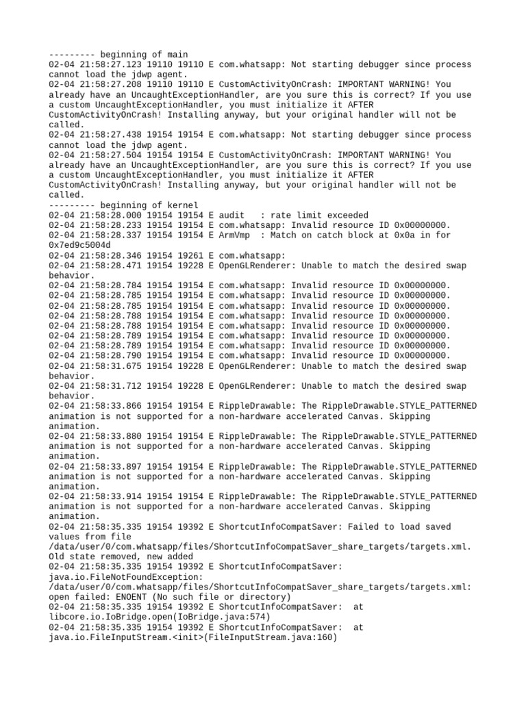 Logcat | PDF | Java (Programming Language) | Computer File
