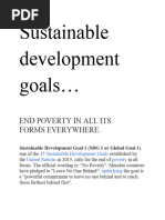 SDG Goal 1 No Poverty Presentation | PDF | Poverty | Poverty & Homelessness