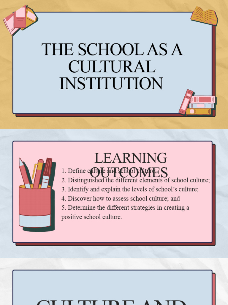 Understanding School Culture Elements | PDF | Teachers | Leadership