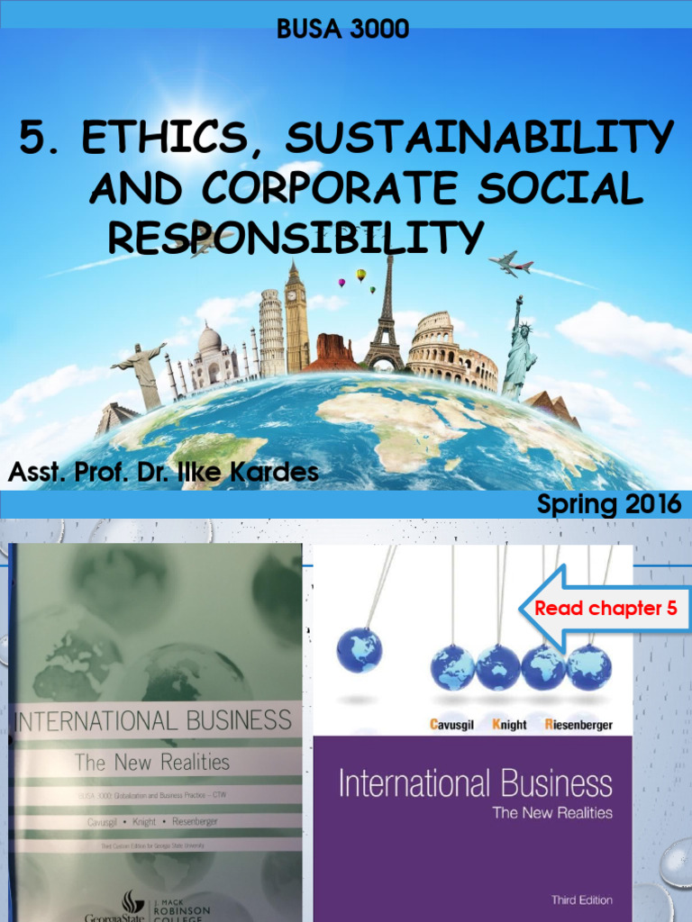 Chapter 5 Ethics | PDF | Corporate Social Responsibility | Bribery