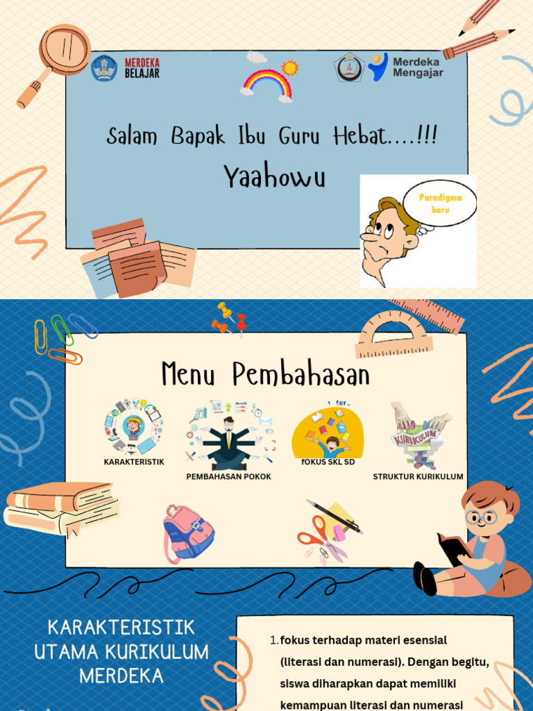 Jadwal Pelajaran Kurikulum Merdeka SD | PDF