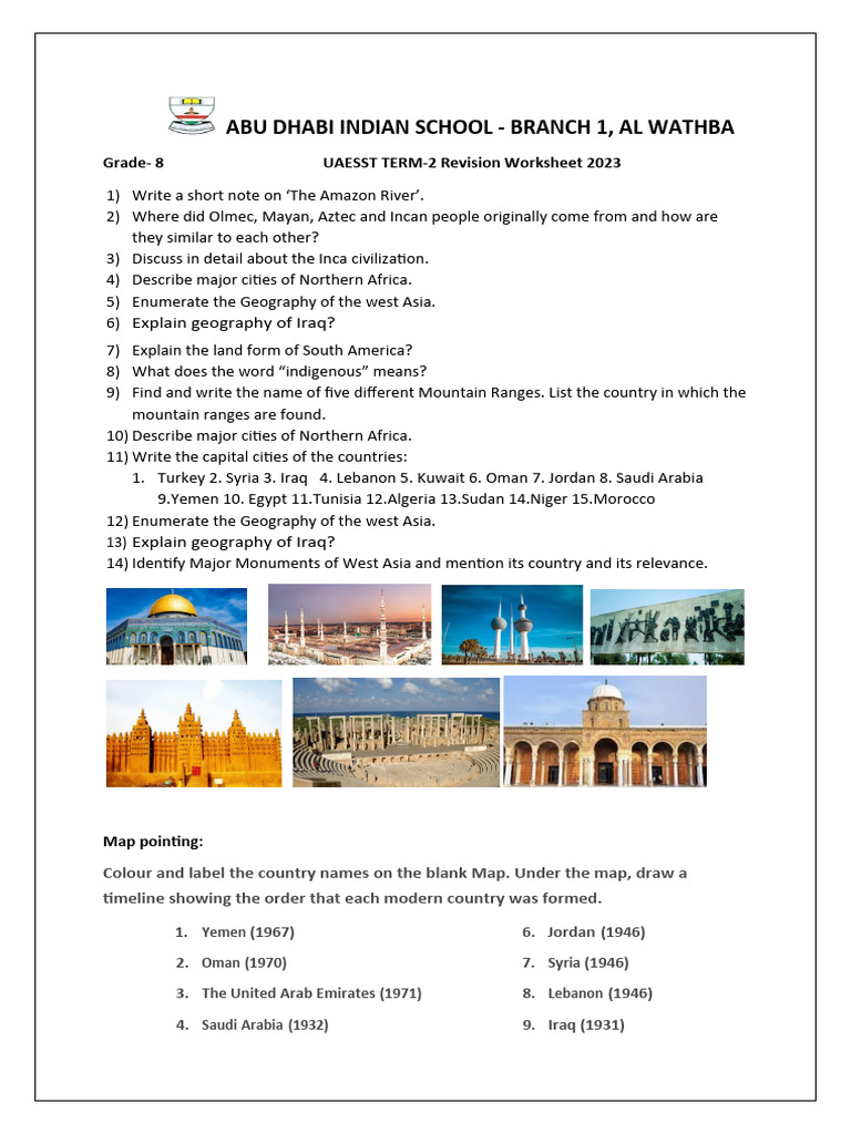 Term-2 MSCS Revision Worksheet | PDF