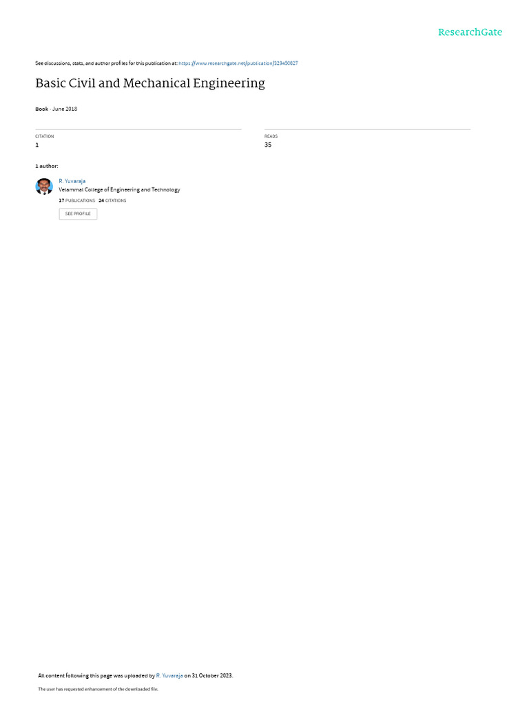 Basic Civil And Mechanical Engineering Download Free Pdf Surveying