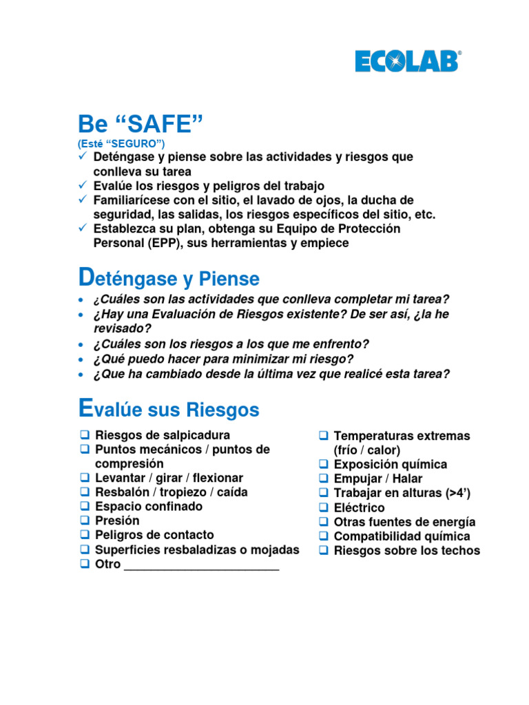 Evaluación de Riesgos Laborales Seguros | PDF