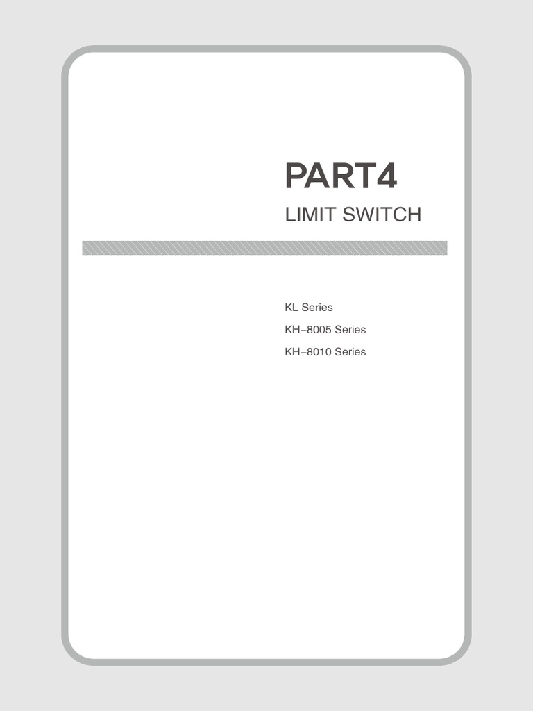 Limit Switch | PDF
