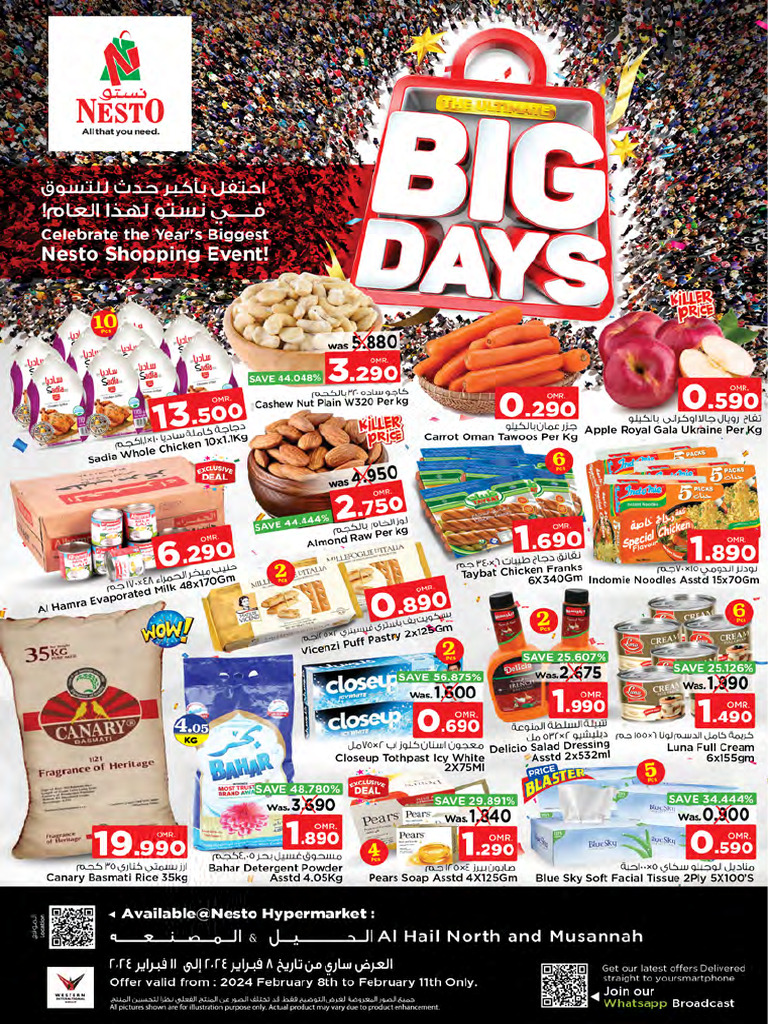 Nesto The Ultimate Big Days Offer Valid From Feb-8th 11th 2024 (Hail ...