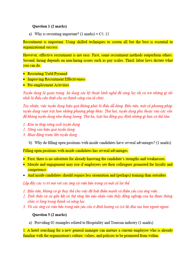 Question 1 (2 Marks) | PDF