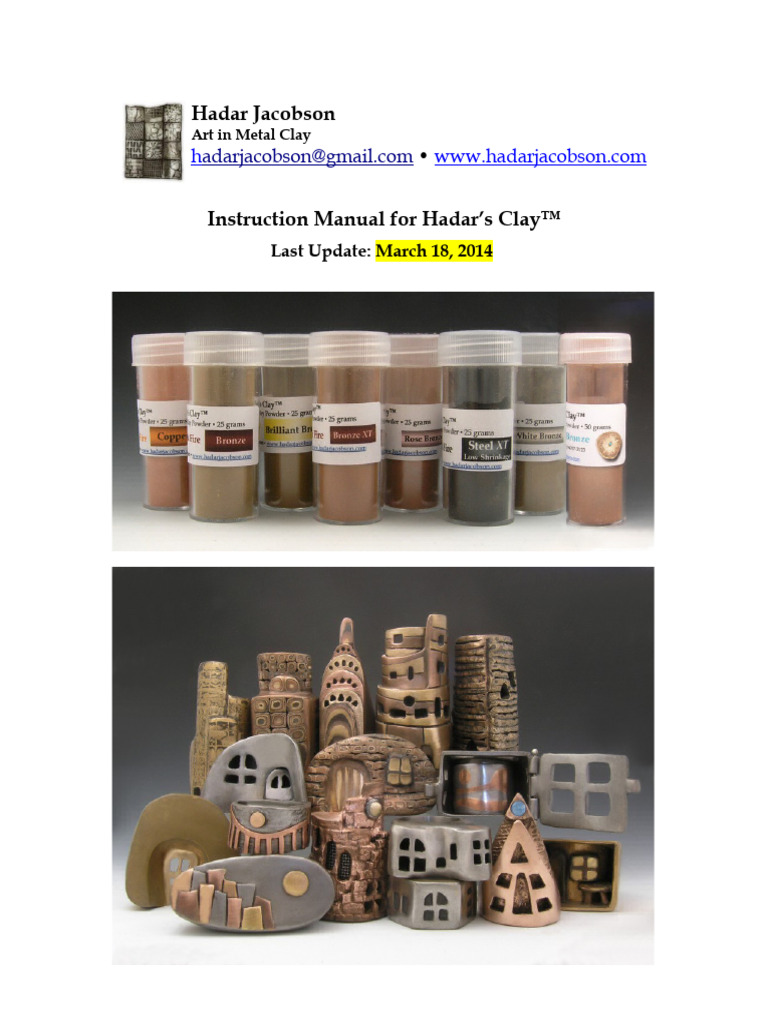 Quick-Fire Clay Instruction Manual | PDF | Sintering | Building Materials