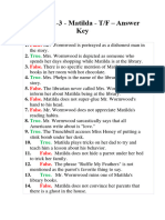 Matilda Questions and Answers Guide | PDF