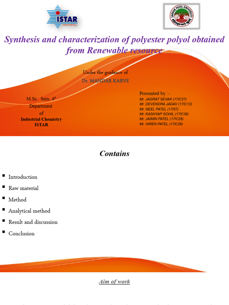 PROJECT 2nd | PDF | Polyurethane | Polyester