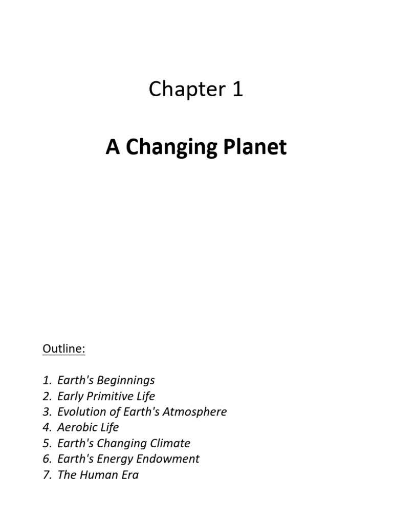 Earth's Evolution and Human Impact | PDF | Earth | Atmosphere