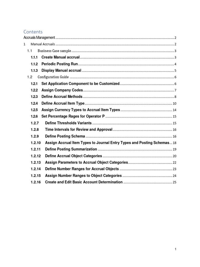 Manual Accruals Configuration Guide | PDF | Accrual | Menu (Computing)