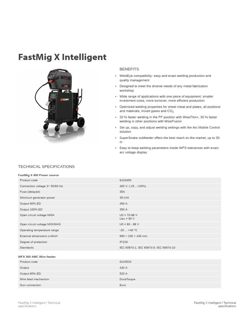 FastMig X Intelligent Welding Solutions | PDF | Welding | Construction