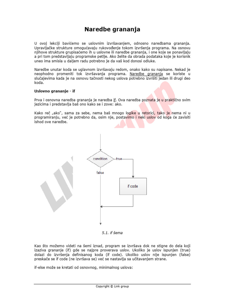 Naredbe Grananja | PDF