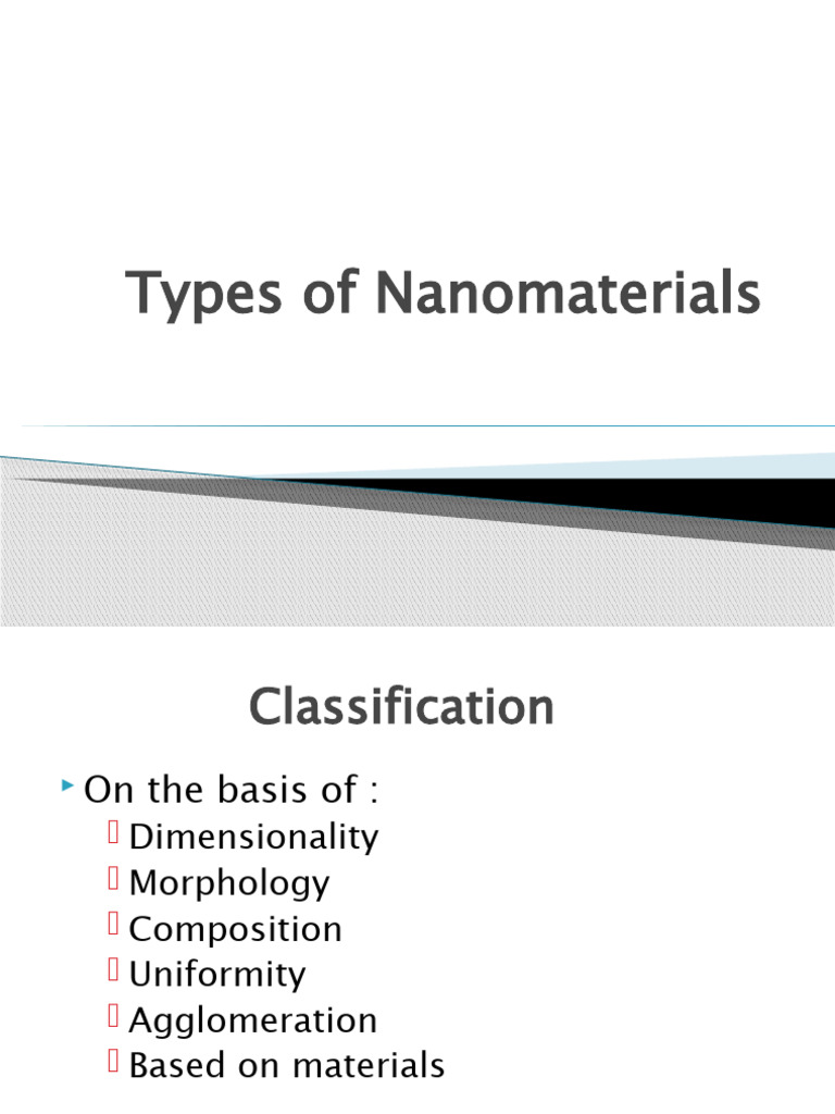Types of Nanoparticles | PDF | Nanomaterials | Applied And ...