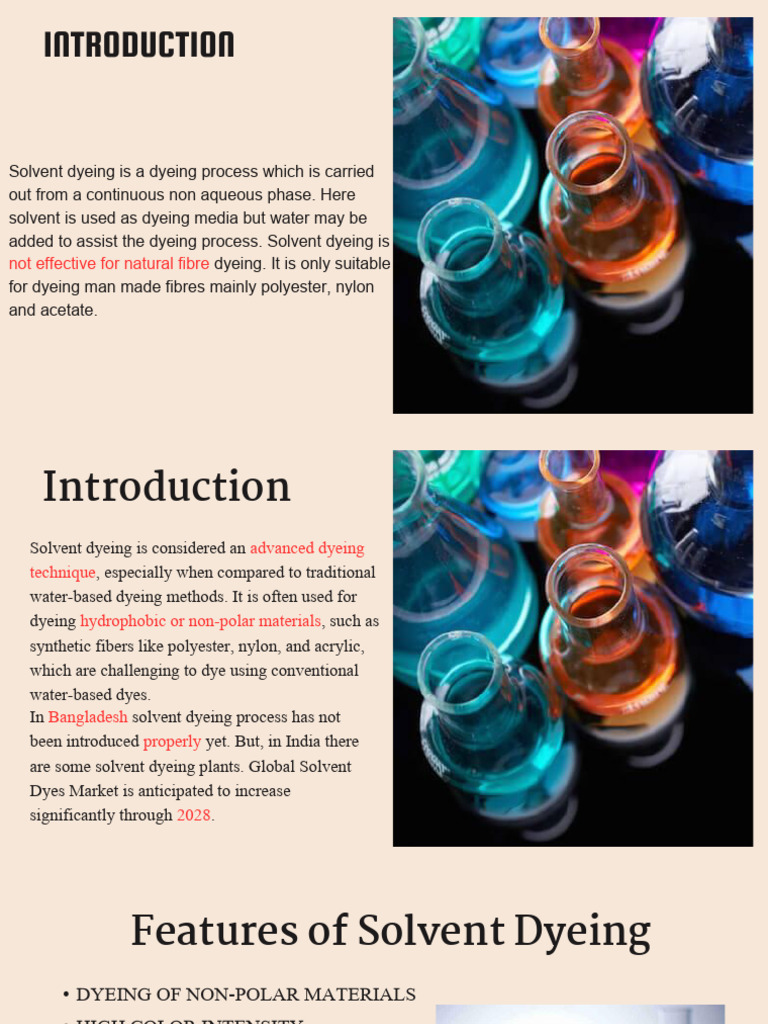 Solvent Dyeing | PDF | Dye | Dyeing