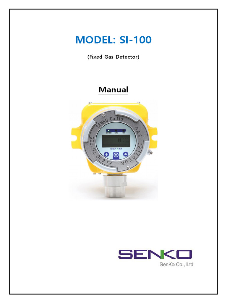 MODEL: SI-100: Manual | PDF | Calibration | Sensor