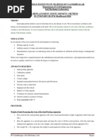 Sand Replacement Test | PDF | Density | Soil