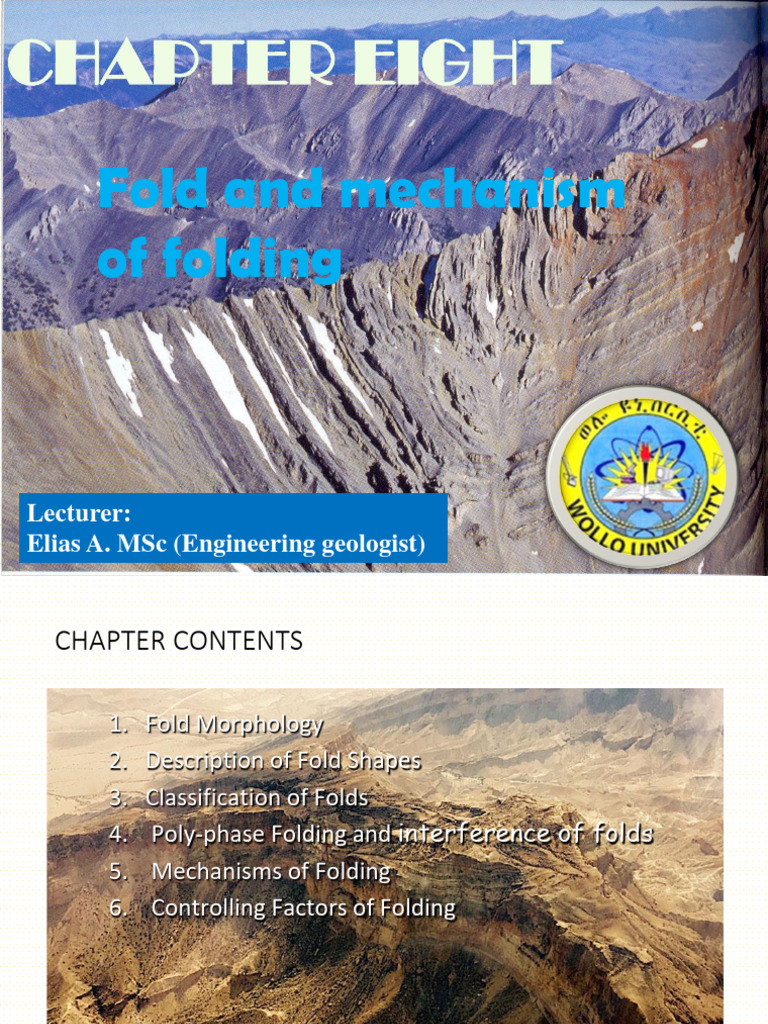 Geology of Folds and Their Mechanisms | PDF | Geology | Structural Geology