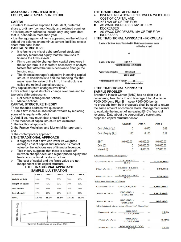 Assessing Longterm Debt Equity and Capital Structure | PDF | Capital Structure | Beta (Finance)